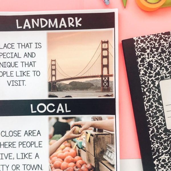 Landmarks Activities (And How To Teach Them) - Priceless Ponderings