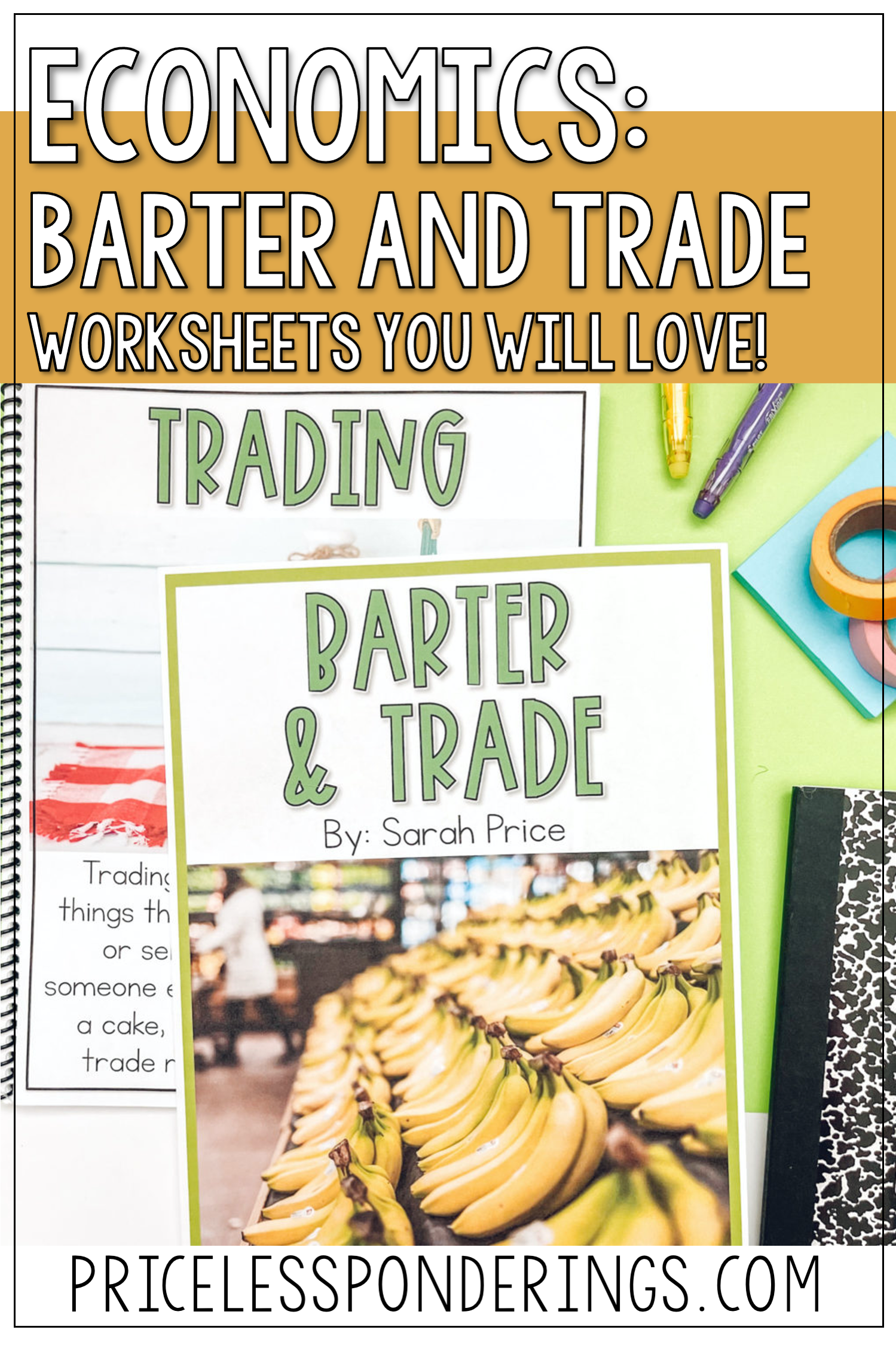 Bartering And Trading Worksheets That You Will Love - Priceless Ponderings