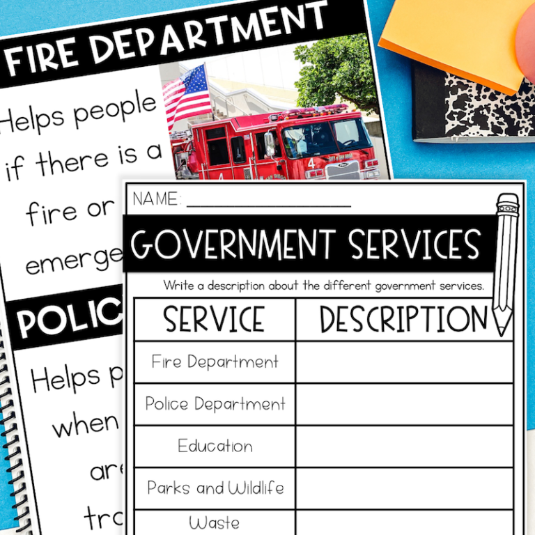 6 Simple Government Services And Community Helpers Activities For Your ...