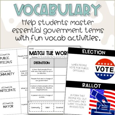 Public Officials Worksheets And Digital Activities | 2nd & 3rd Grade ...