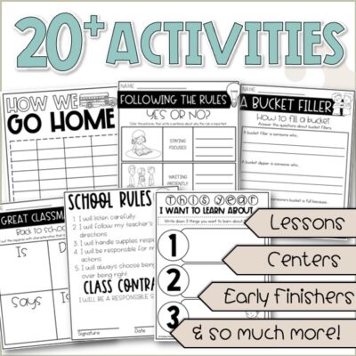 Back To School Activities | Classroom Rules And Procedures | Worksheets ...