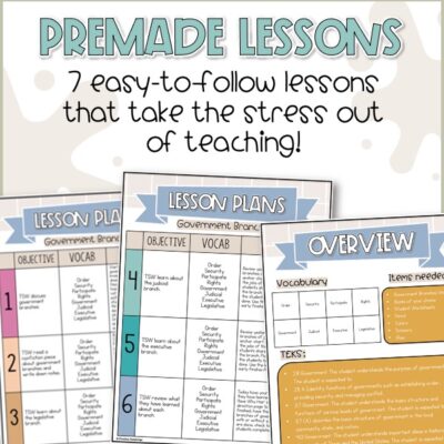 Branches Of Government Social Studies Resource For 2nd Grade ...