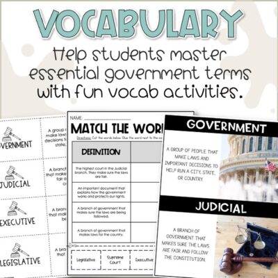 Branches Of Government Social Studies Resource For 2nd Grade ...