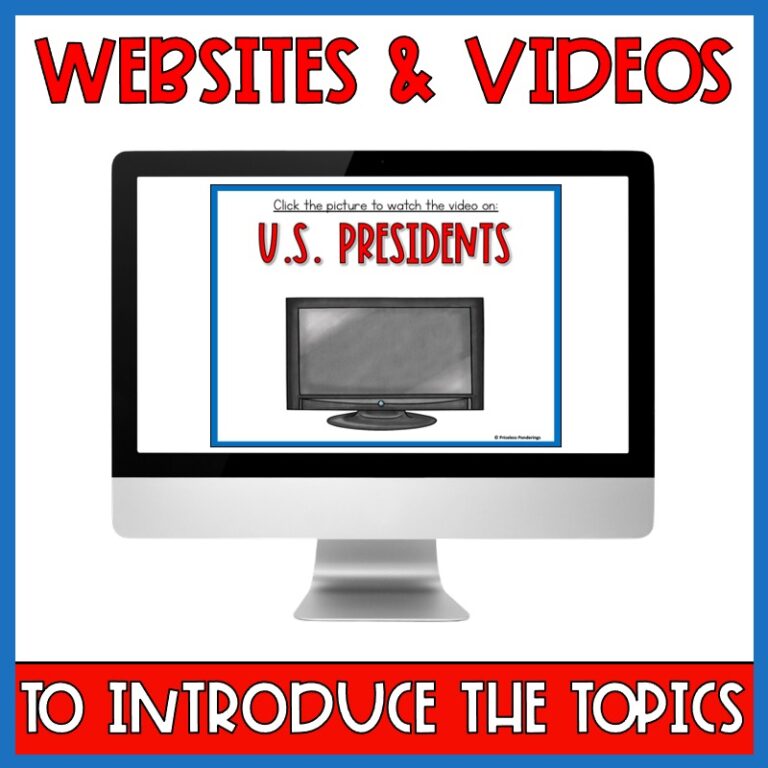 U.S. Presidents Interactive Digital Activities | Google Slides For ...
