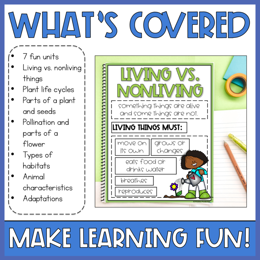 Life Science Interactive Notebook & Labs BUNDLE | Life Cycles Plants ...