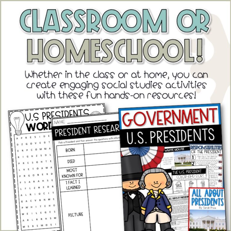 U.S. Presidents Activities And Worksheets | Presidents Day Lesson Plans ...
