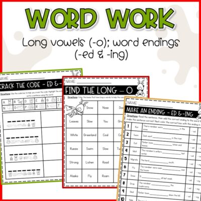 December Worksheets | Reindeer Math & Literacy Activities | 2nd -3rd ...