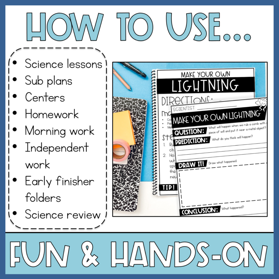 Weather Activities Interactive Science Notebook 2nd 3rd Grade Science ...