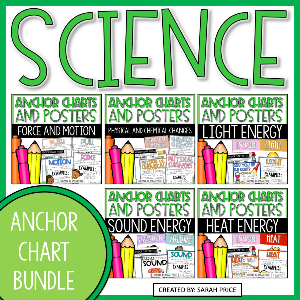 2nd & 3rd Grade Physical Science And Energy Anchor Charts & Posters ...