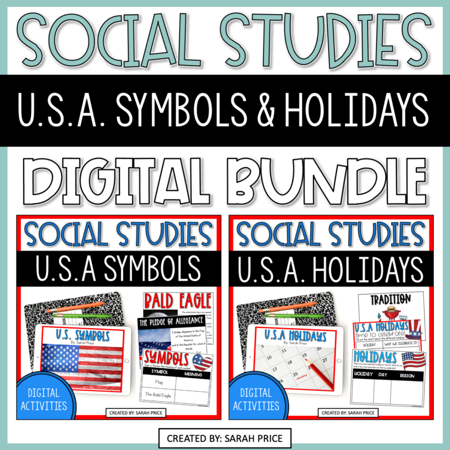 U.S. Symbols Patriotic Symbols And National Holidays Digital Activities ...