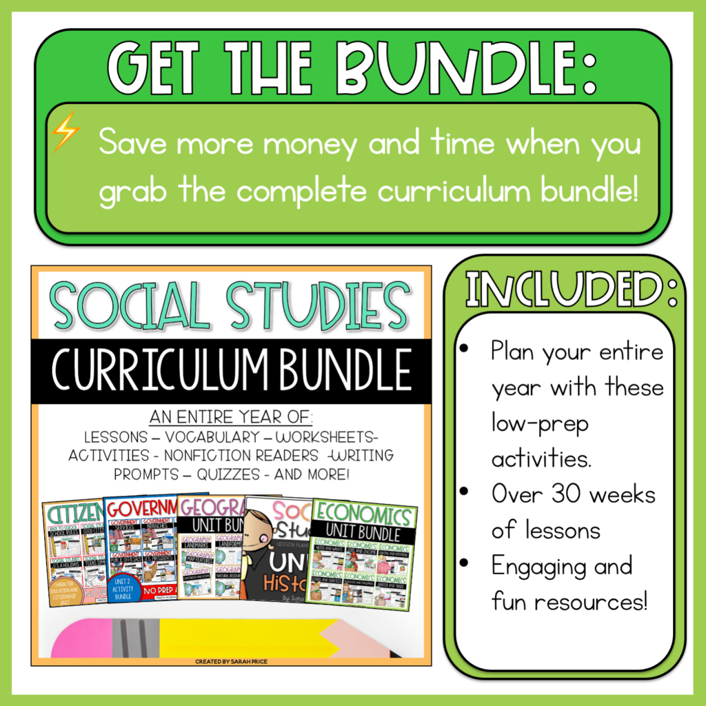 2nd Grade Social Studies Economics Activities | Goods Services Trade ...