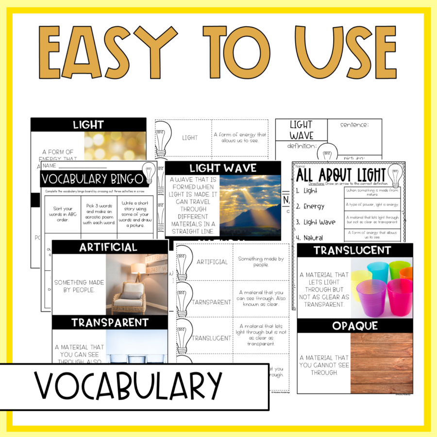 Forms Of Energy Worksheets Light Heat And Sound Activities - Priceless ...