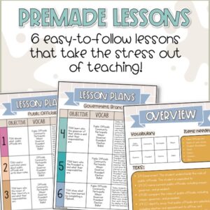 Public Officials & Government Leaders Activities | 2nd And 3rd Grade ...