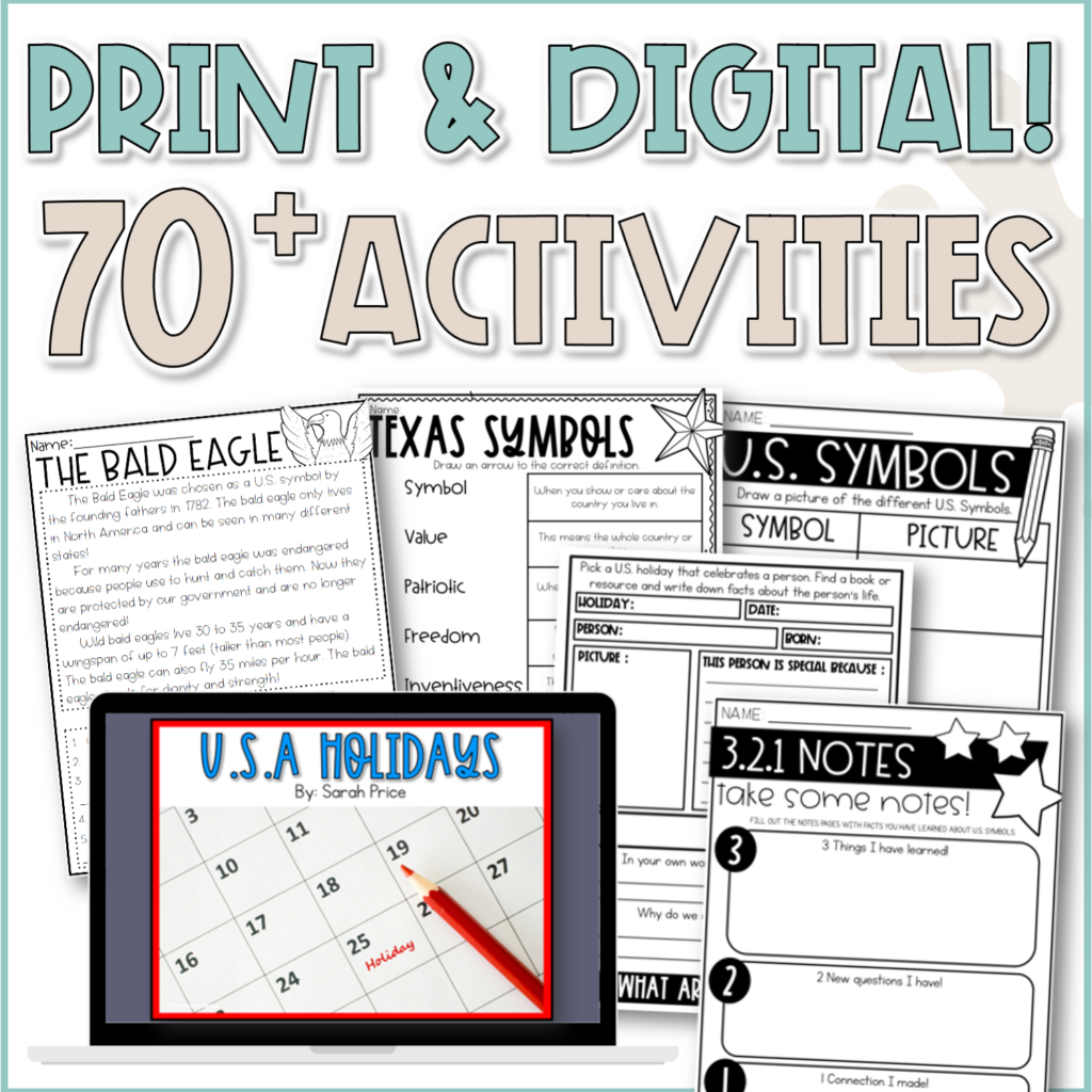 US & TEXAS Symbols - United States Of America Digital Activities ...