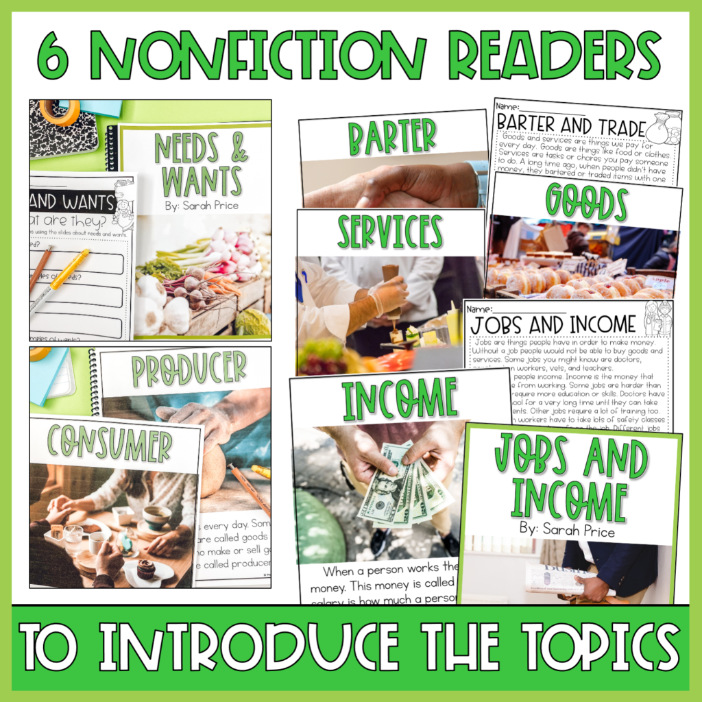 2nd Grade Social Studies Economics Activities | Goods Services Trade ...