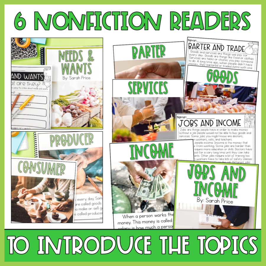 2nd Grade Social Studies Economics Activities | Goods Services Trade ...