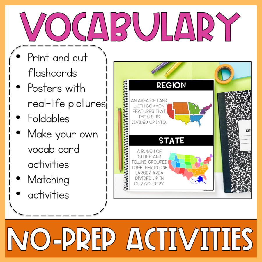 5 U.S. Regions Activities & Worksheets - 2nd, 3rd & 4th Grade Geography ...