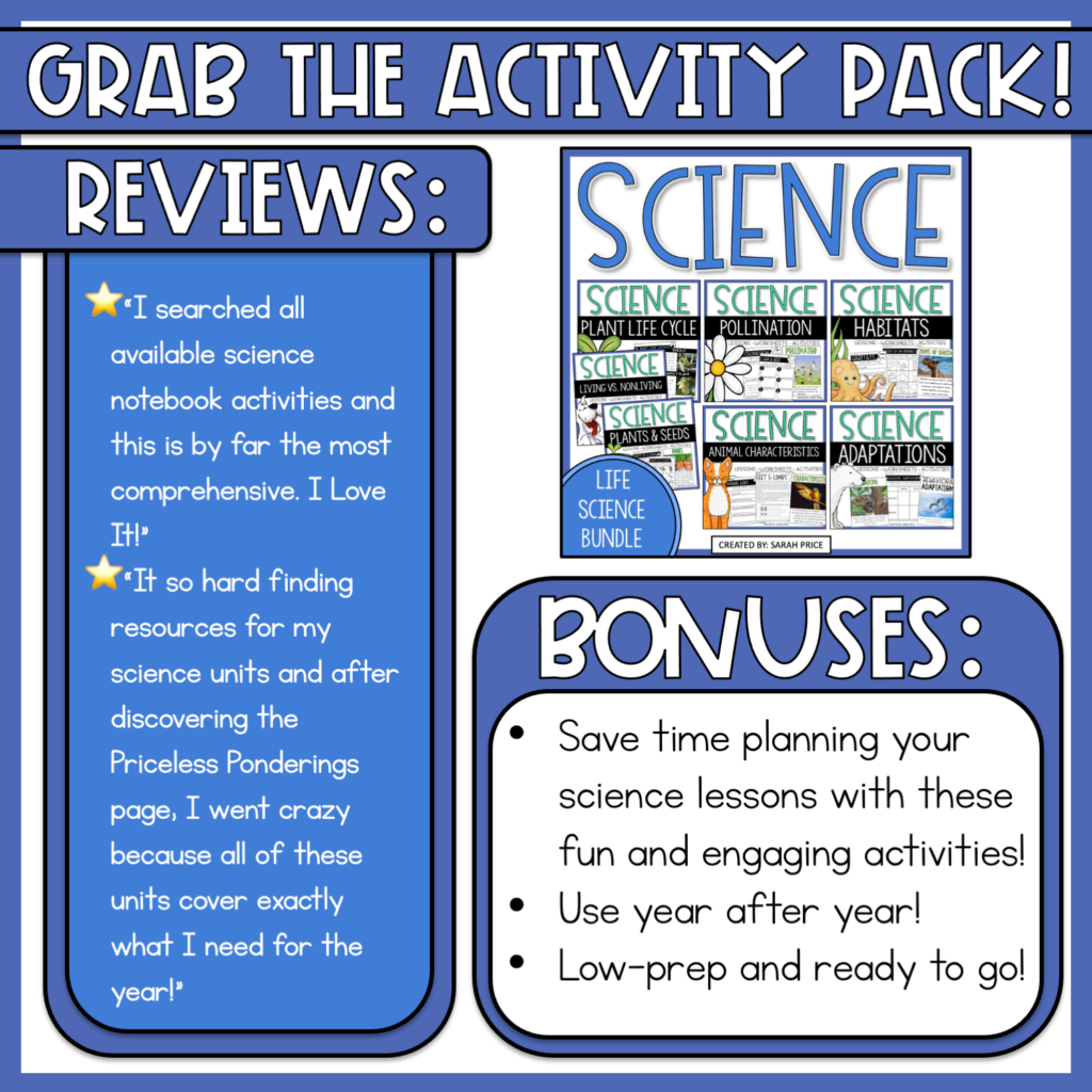 Life Science Anchor Charts Science Posters | Life Cycles, Plants, And ...
