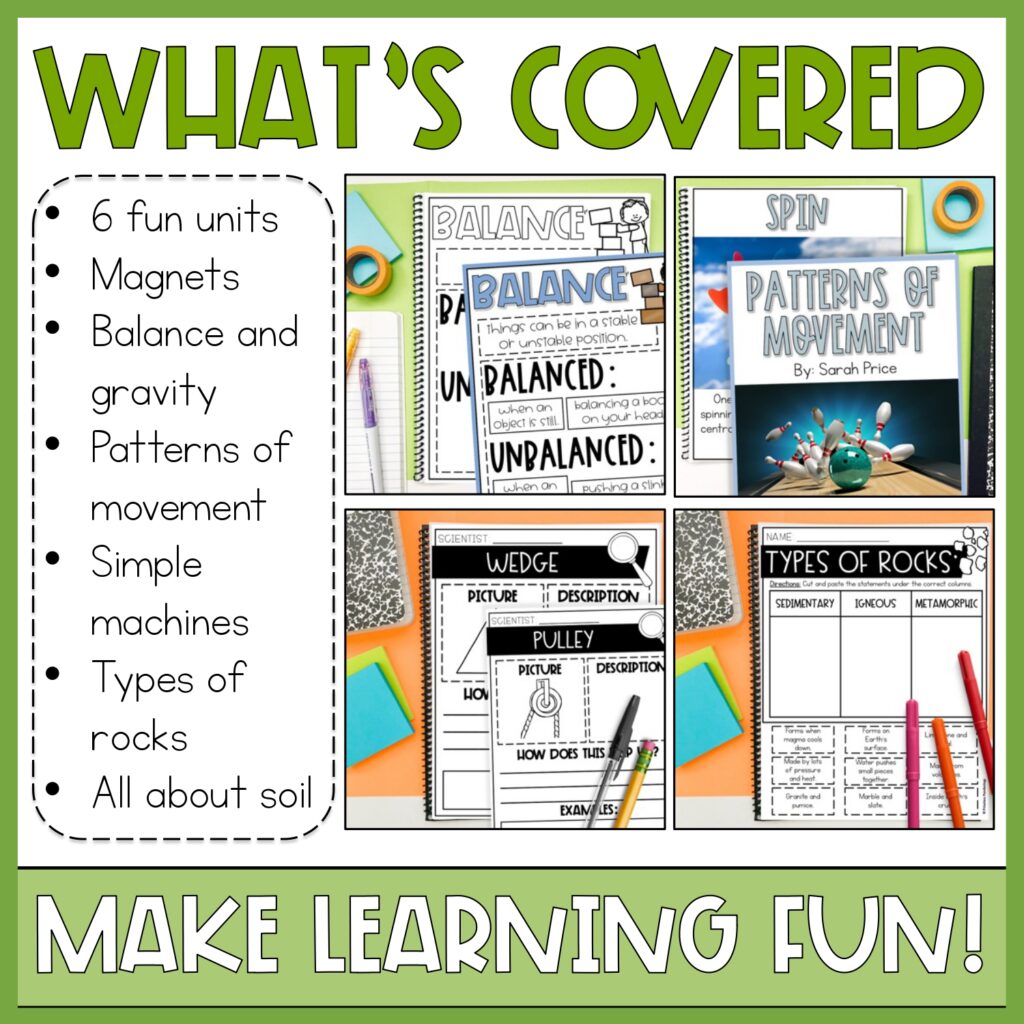 Print And Digital Earth Science | Physical Science Activities Science ...
