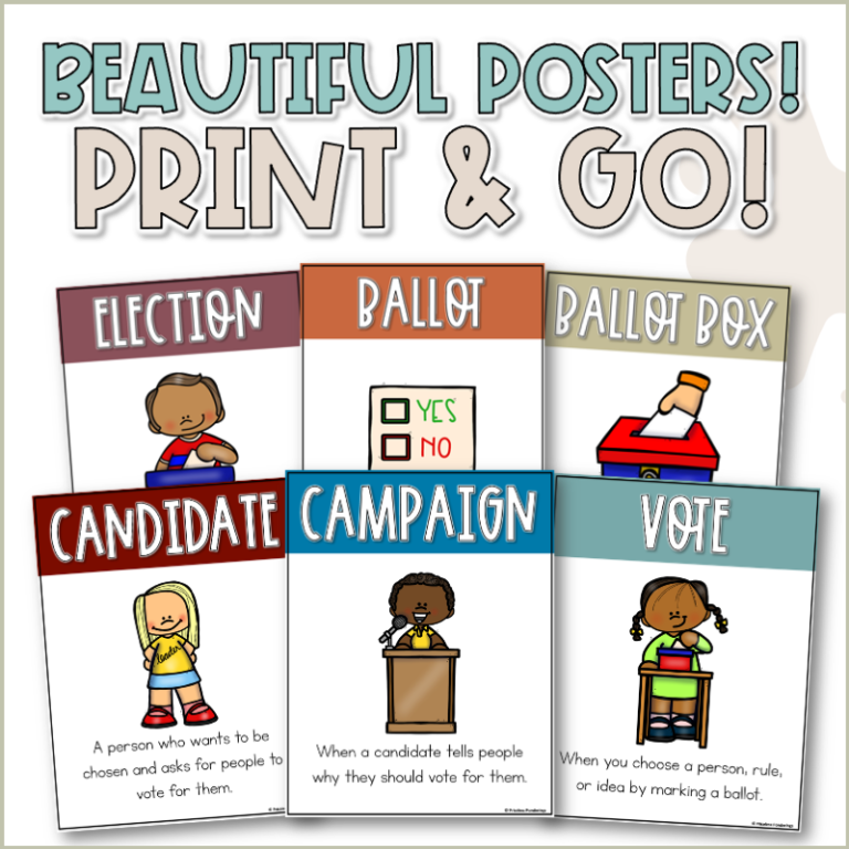 Mock Election Voting Activities | Student Government - Priceless Ponderings