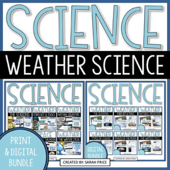 Weather Activities Print And Digital Science Interactive Notebook ...