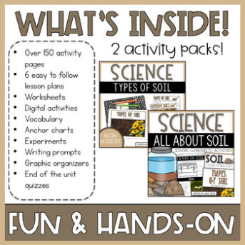 2nd & 3rd Grade Earth Science - Types Of Soil Activities & Layers Of ...