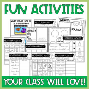 Measurement Activities | Weight & Mass Worksheets And Digital ...