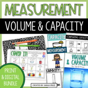 Measuring Volume And Capacity Worksheets And Digital Activities Bundle ...