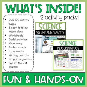 Measuring Volume And Capacity Worksheets And Digital Activities Bundle ...