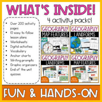 2nd Grade Geography & Map Skills - Landforms & Bodies Of Water Lesson ...