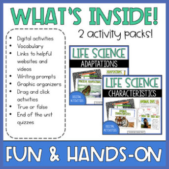 Animal Characteristics And Animal Adaptations Digital Activities Bundle ...