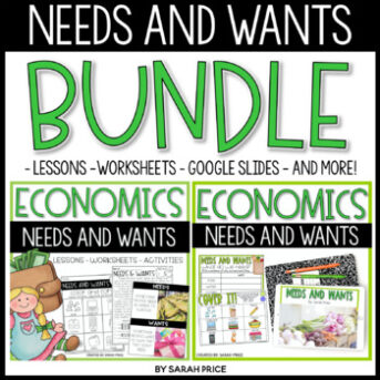 Economics Needs And Wants Worksheets And Digital Activities Bundle ...