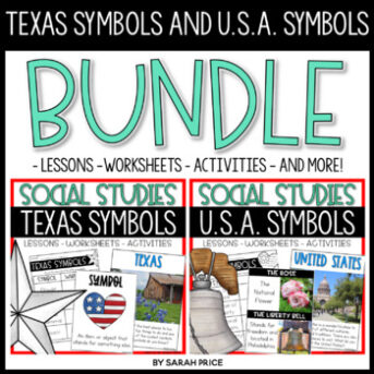 Texas Symbols And United States Symbols Worksheets And Activities ...
