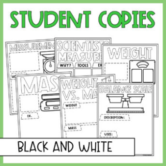 Measurement Activities Measuring Mass And Weight Anchor Charts And ...