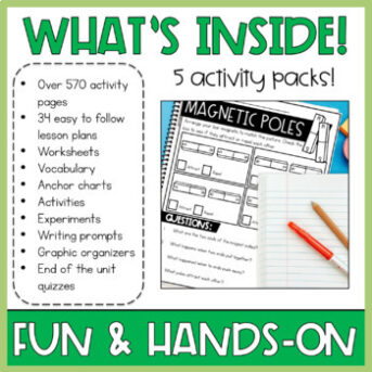 Force And Motion Worksheets | Push And Pull Gravity Magnets Science ...