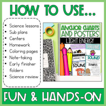 2nd Grade Science Light Energy Anchor Charts And Science Posters ...