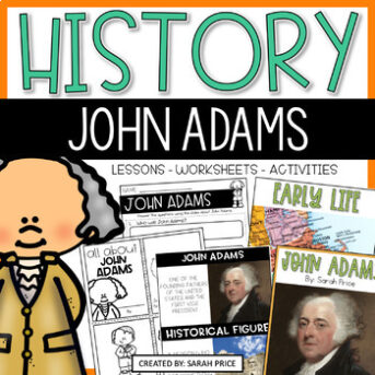 Founding Fathers John Adams Biography Activities And History Worksheets ...