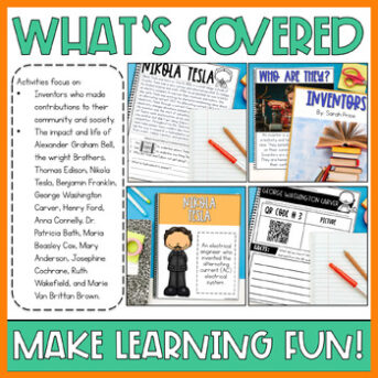 Famous Inventors Biographies Activities And History Worksheets Bundle ...