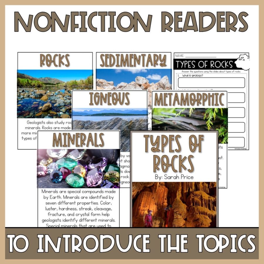 2nd & 3rd Grade Earth Science Unit - Types Of Rocks & Minerals ...