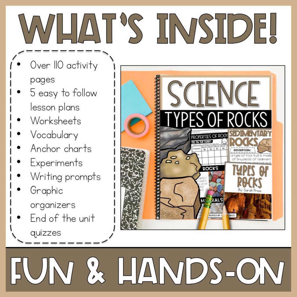 2nd & 3rd Grade Earth Science Unit - Types Of Rocks & Minerals ...