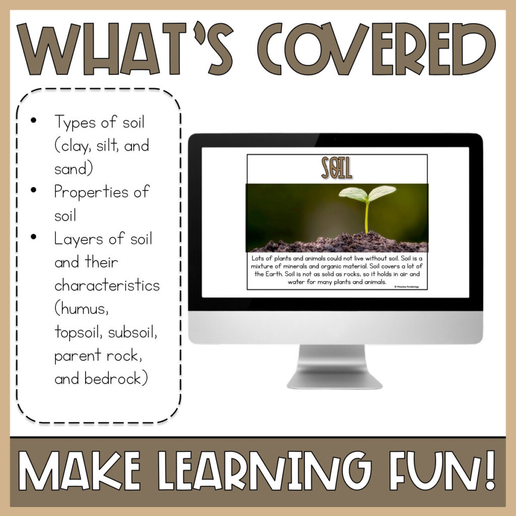 2nd & 3rd Grade Earth Science - Types Of Soil Digital Activities ...