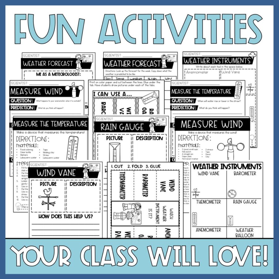 Weather Tools & Forecasting Lessons & Activities - 2nd & 3rd Grade ...