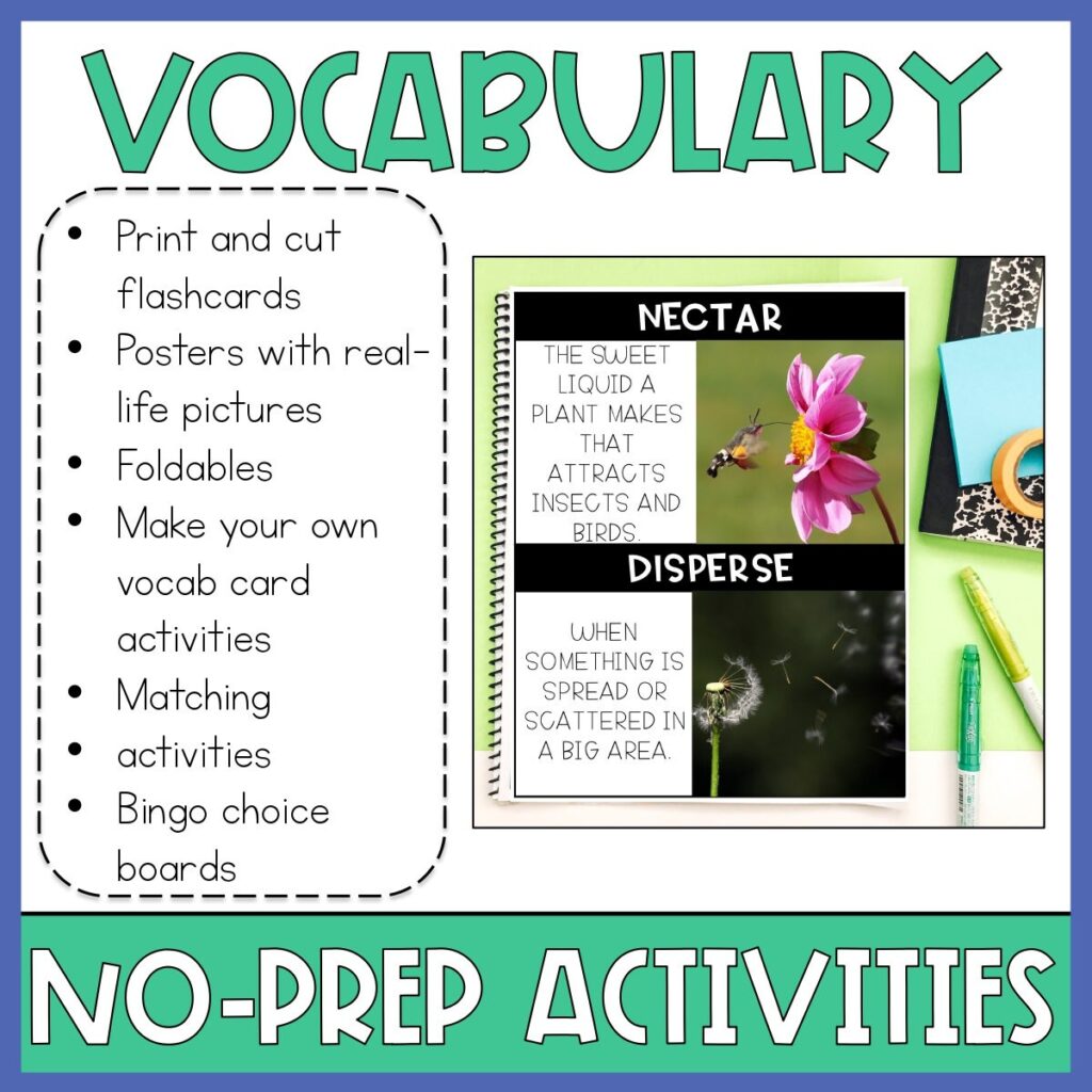 3rd Grade Science Plants Unit Parts Of A Flower And Pollination ...