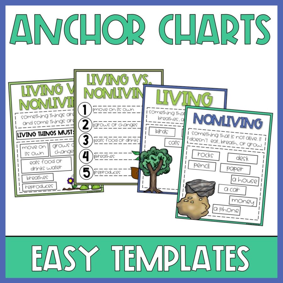 1st & 2nd Grade Life Science - Living & Non-Living Things Activities ...