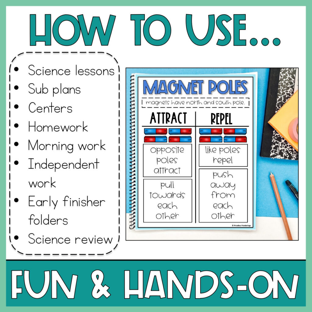 2nd & 3rd Grade Science Magnets Unit - Magnetism Activities, Lessons ...