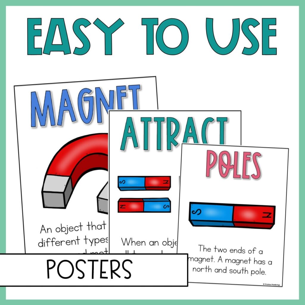 2nd & 3rd Grade Science Magnets Unit - Magnetism Activities, Lessons ...