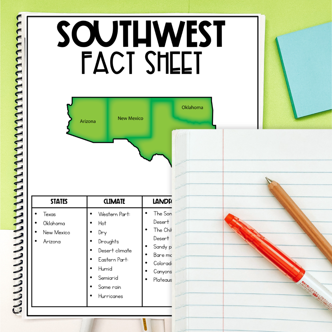 Low-Prep 5 Regions Of The United States: Activities - Priceless Ponderings