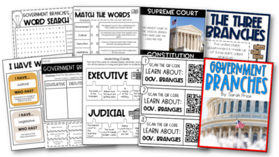 Three Branches Of Government Worksheets For Lesson Plans - Priceless ...