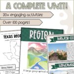 4th Grade Texas Regions Unit | TEKS-Aligned Activities