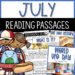 July Reading Comprehension Passages For 2nd And 3rd Grade